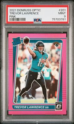2021 Panini Donruss Optic #201 Trevor Lawrence Pink PSA 9 | eBay