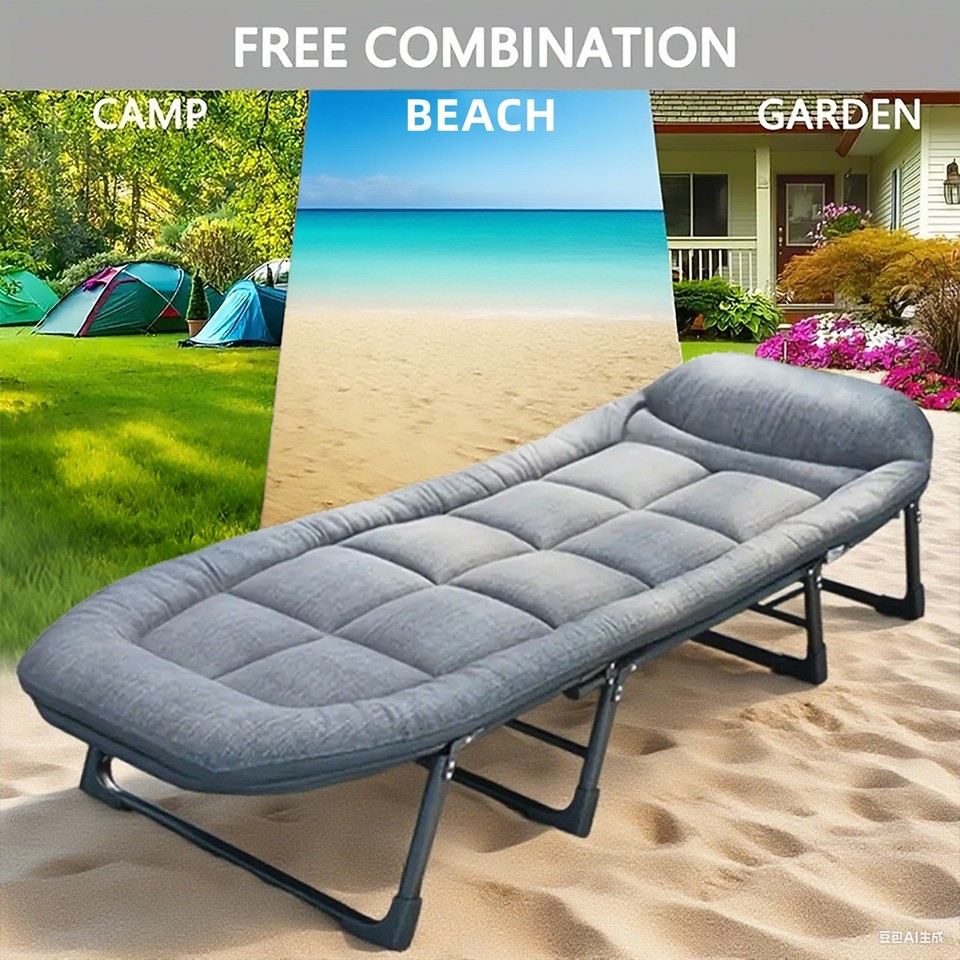 Folding Camping Cot - 400lbs Capacity, Portable & Compact lightweight ...