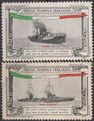 ER7361 Erinnofili Propaganda: Marche Nazional. Serie XVI Regia Marina ...