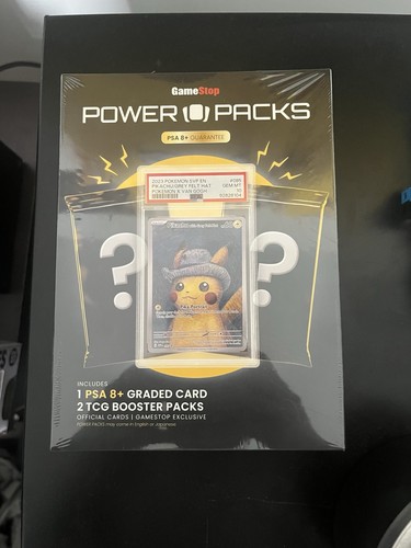 Gamestop Pokemon Power Packs - 2 TCG Booster Packs 1 PSA 8+ Graded Card ...