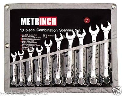 METRINCH Ring Spanner Set 14 Piece Metric Inch Tool inch MET-0125 | eBay