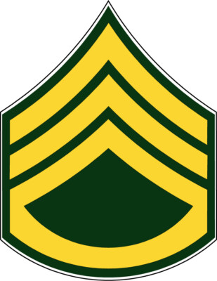 STICKER RANK US ARMY E6 STAFF SERGEANT | eBay