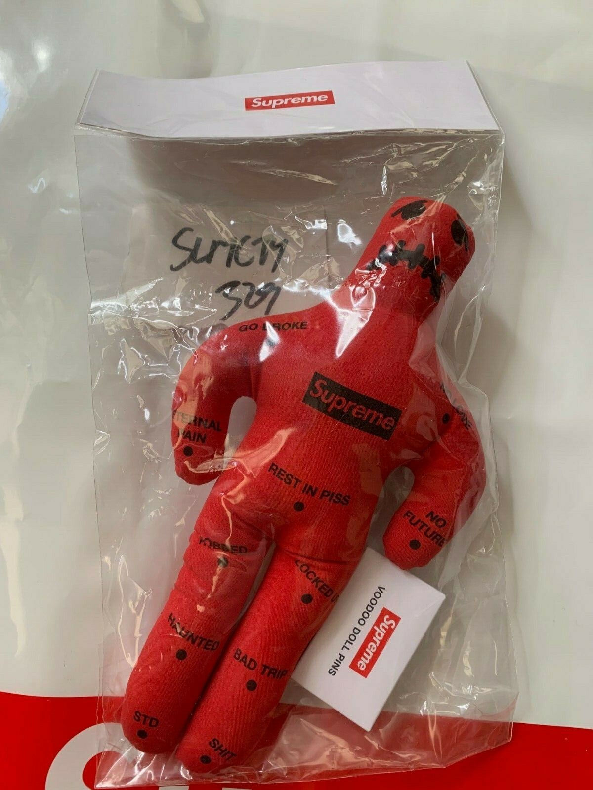 FW19 Supreme Box Logo Voodoo Doll Red | eBay