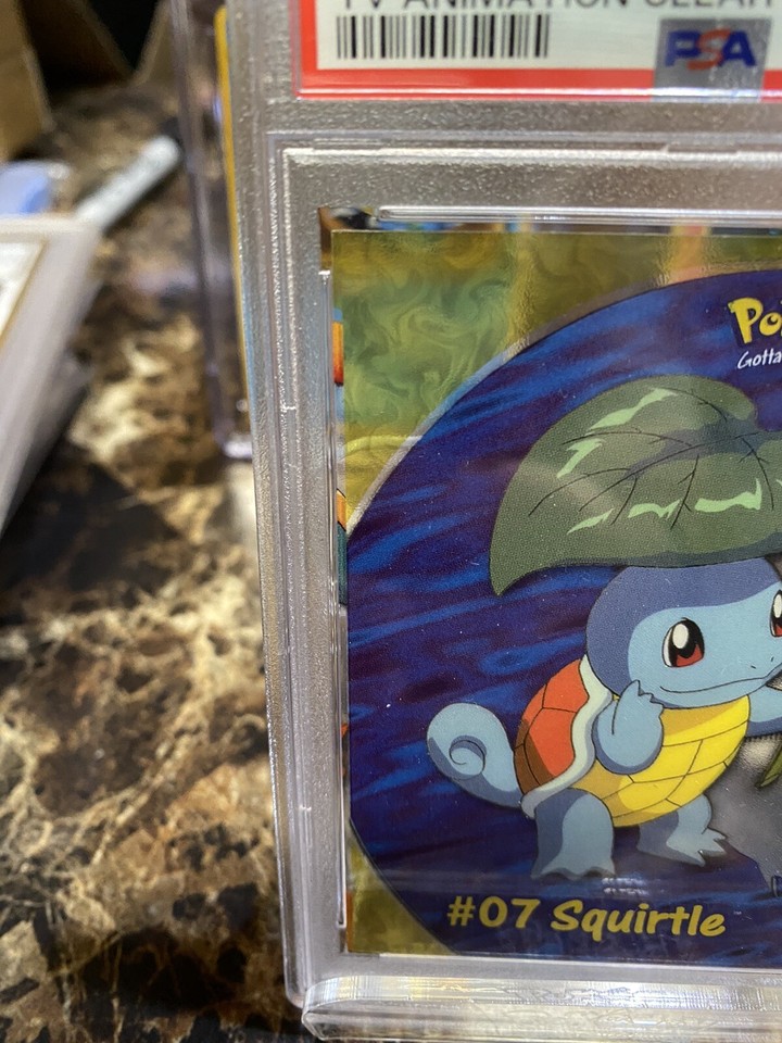 PSA 9 MINT (MC) POP 1 Pokemon Squirtle Topps Clear Miscut ERROR ...
