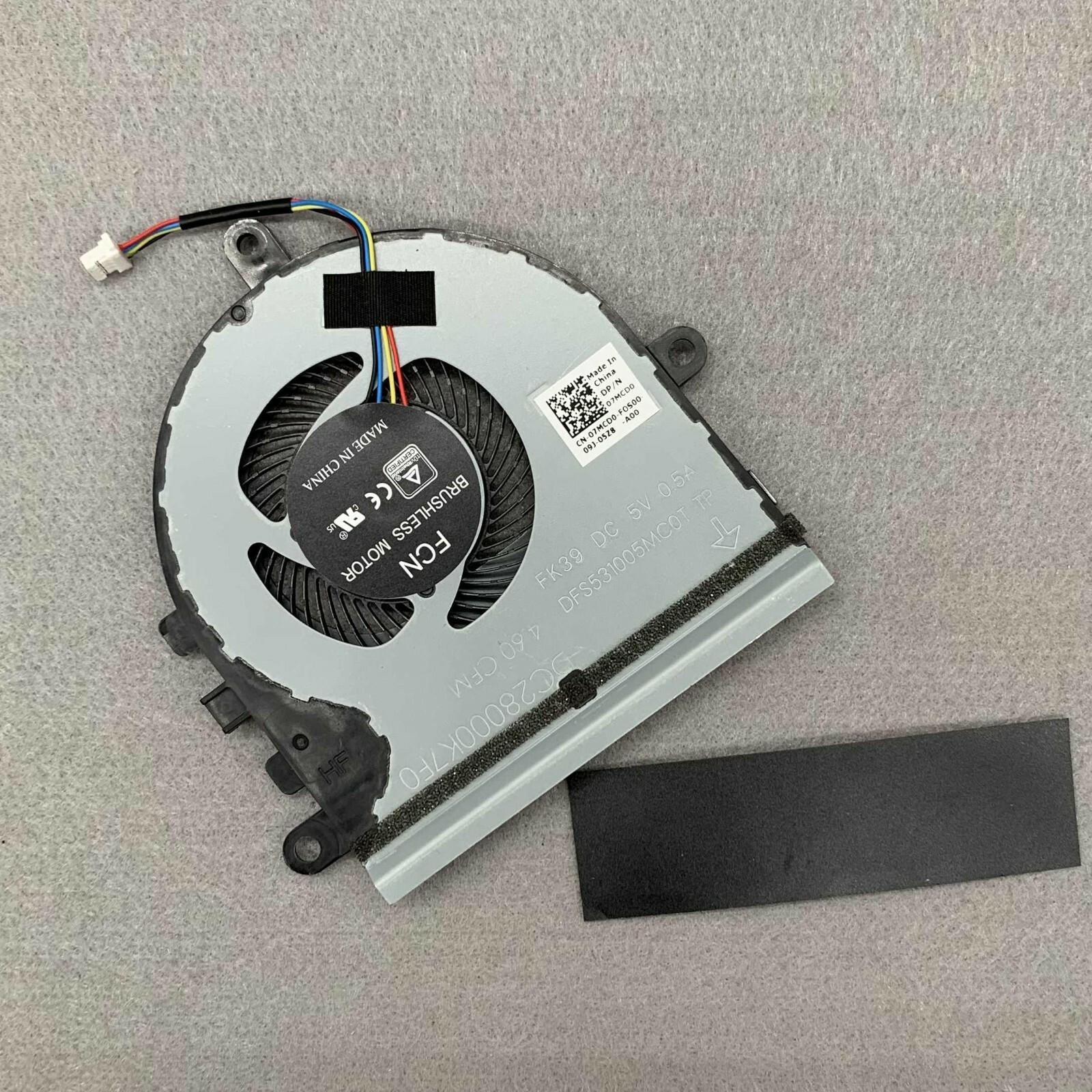 Original CPU Cooling Fan For Dell Inspiron P75F P75F001 P75F002 15.6 ...