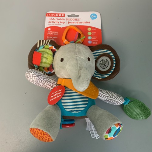 New SKIP HOP Bandana Buddies Baby Activity Toy Elephant Teether Toy Age ...