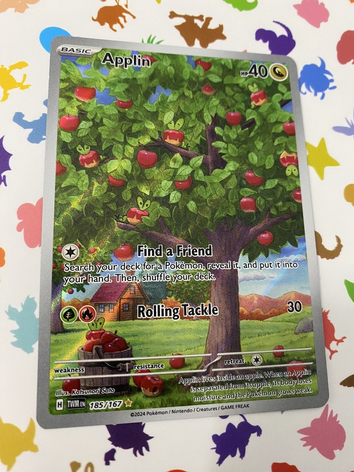 Applin 185/167 Twilight Masquerade Pokémon Card | eBay