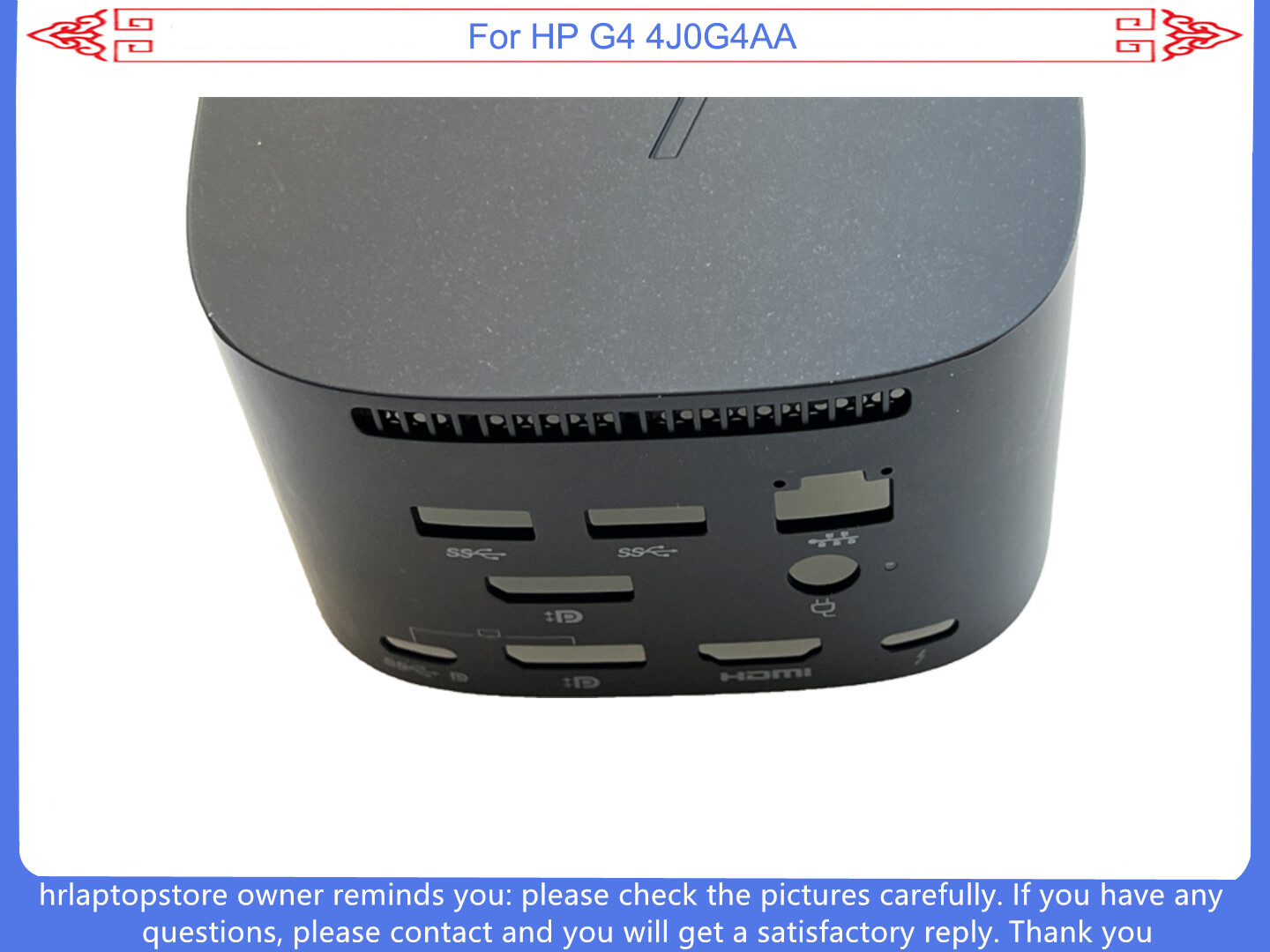 New For HP G4 4J0G4AA Thunderbolt Dock Ethernet RJ45 280W Docking ...