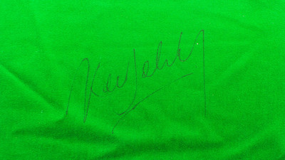 Ken DOHERTY HUGE Signed Baize Autograph World Champion Snooker Player ...