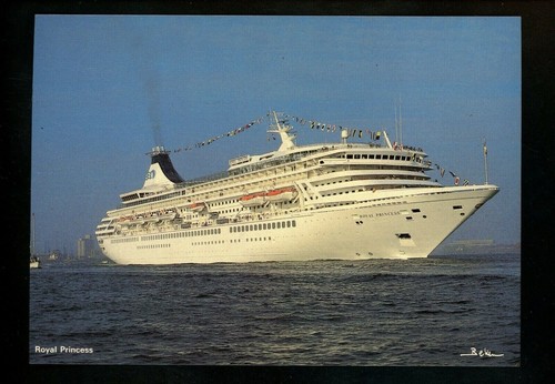 Ship postcard Chrome Royal Princess cruise ship | eBay