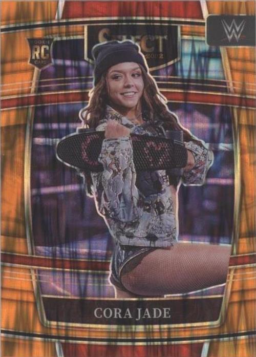 2022 Panini Select WWE - Concourse Cora Jade #65 Orange Flash Prizm (RC ...