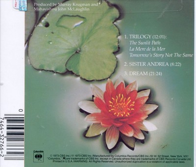 MAHAVISHNU ORCHESTRA BETWEEN NOTHINGNESS & ETERNITY NEW CD 886972331621 ...