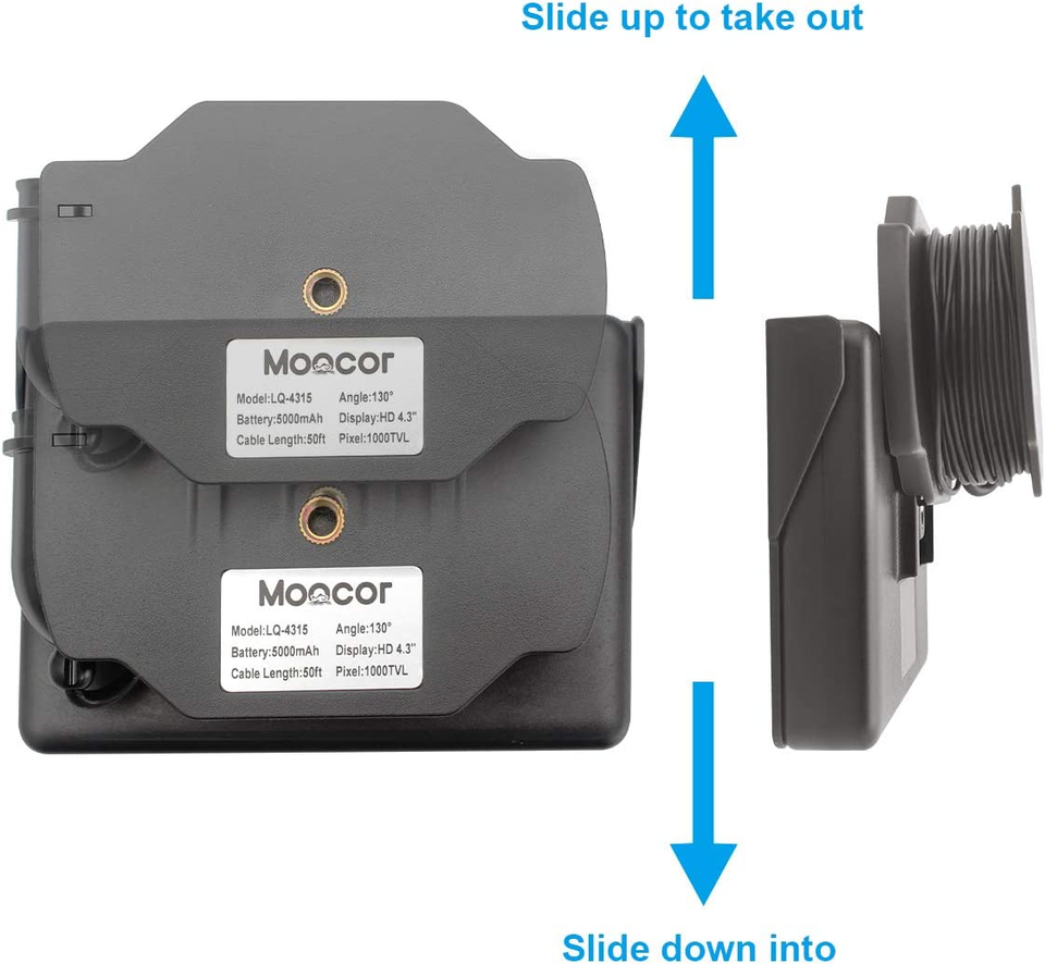 MOOCOR Underwater Fishing Camera, Portable Fish Finder Camera HD 1000 ...