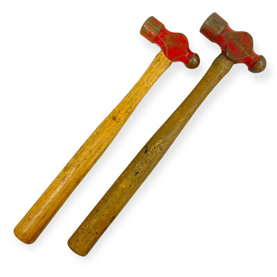 Channellock Vintage Ball Peen Red Head Hammer Wooden Handle Hand Tools ...