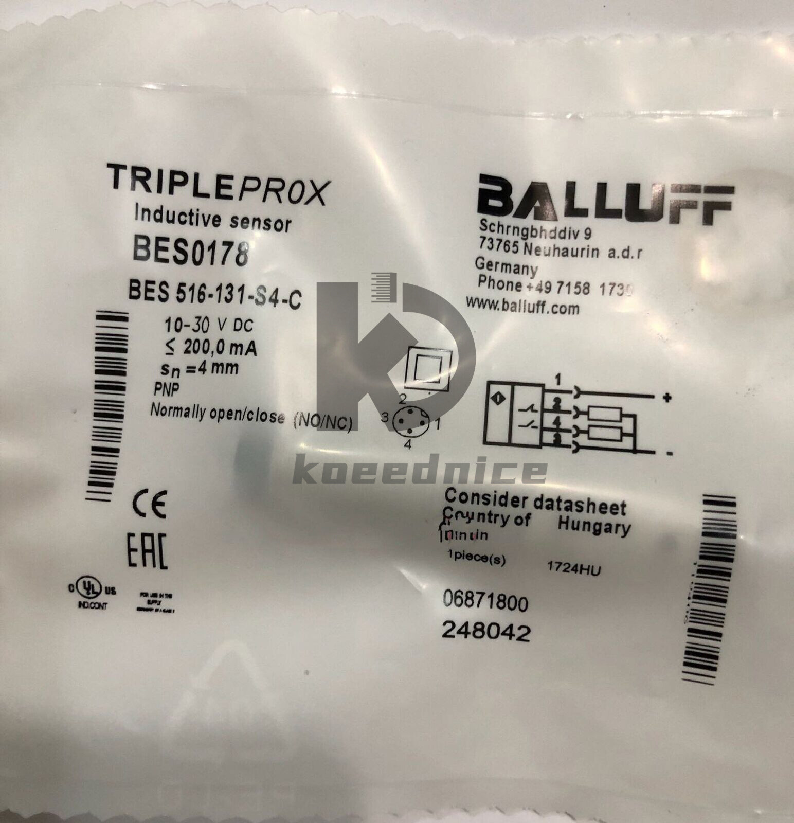 1PCS New BALLUFF BES 516-131-S4-C Sensor | eBay