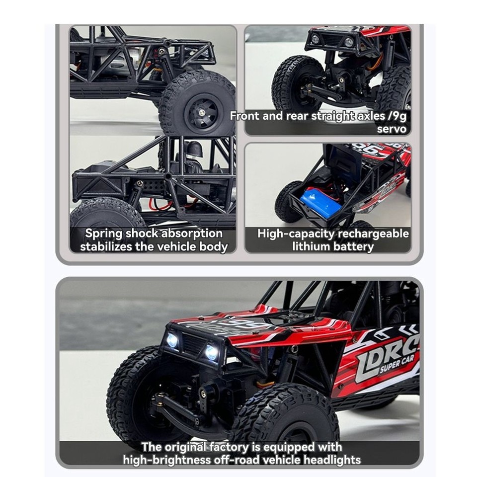 For LDRC Rc Car 18499 1/18 Remote Control Climbing Car 4wd Professional ...