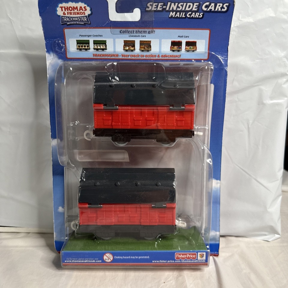 Thomas & Friends Trackmaster RARE See-inside Mail Cars and Red ...