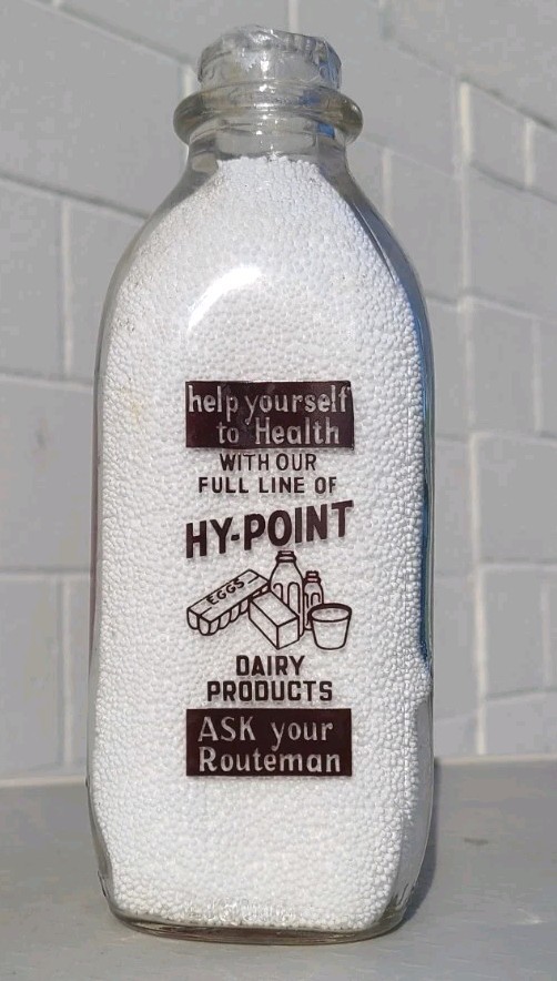 HY POINT FARM DAIRY WILMINGTON DELAWARE MILK BOTTLE | eBay