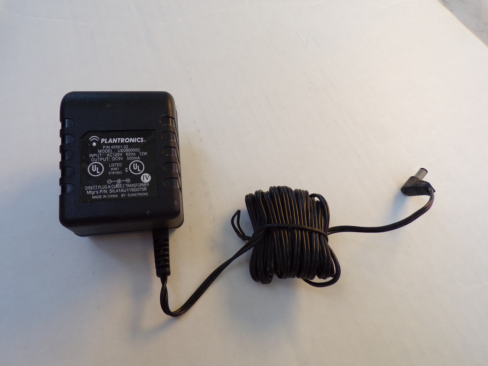 Plantronics Adapter power supply DC 9V 500mA Free shipping | eBay