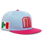 Mexico Baseball Cap Letter M With Embroidered Flag Flat Brim Snapback ...