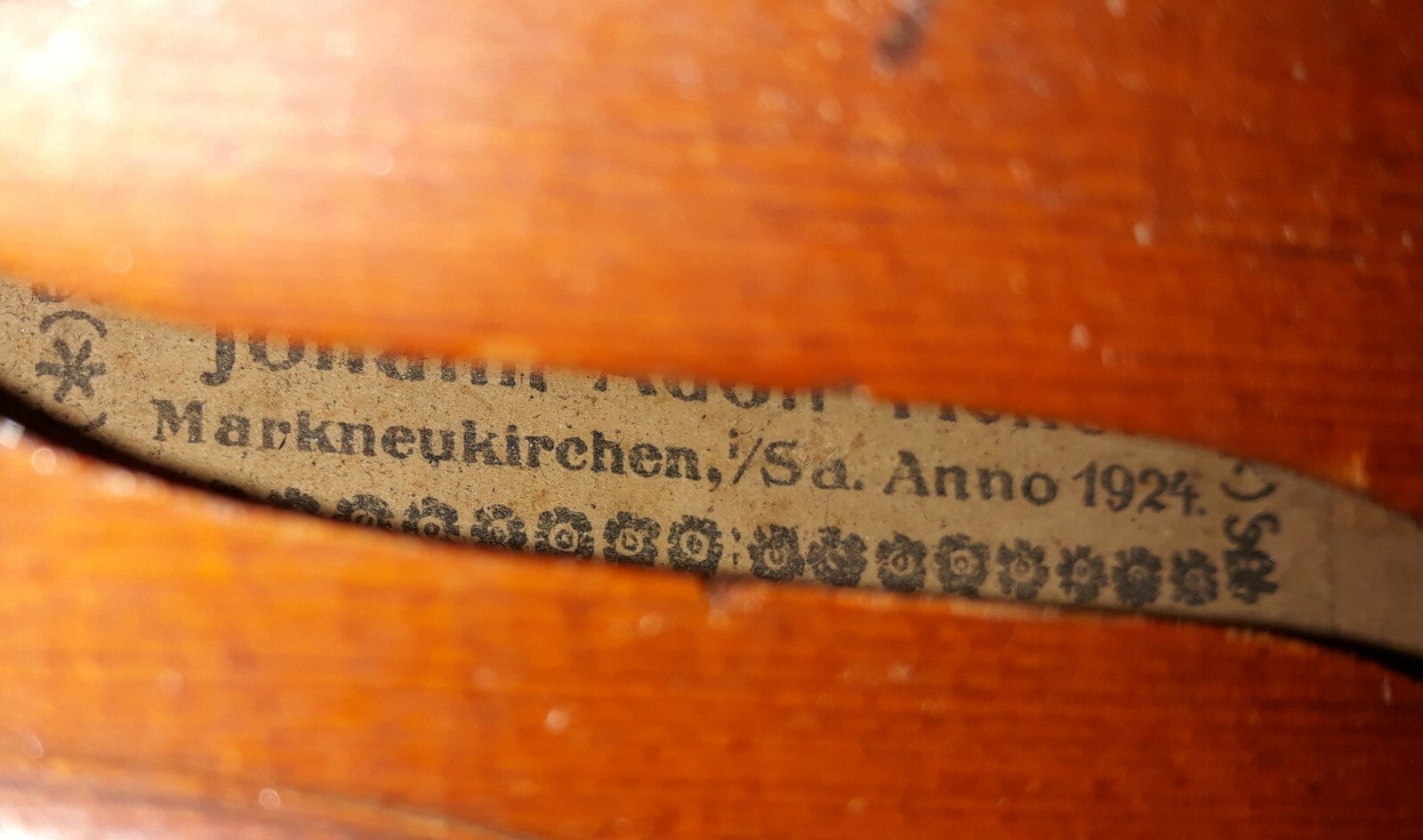 1924 Markneukirchen German Violin Made by Johann Adolf Ficker. Plays ...