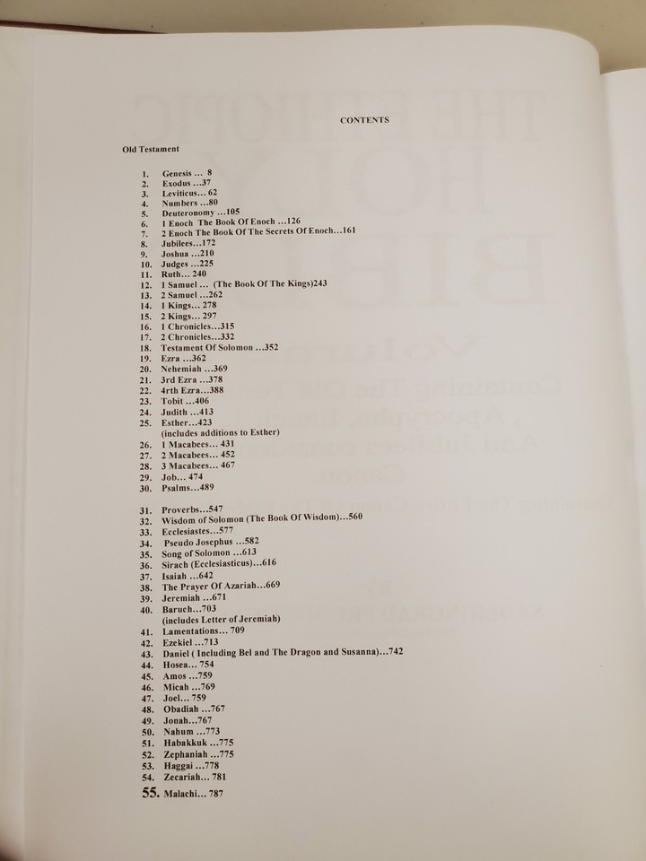 HOLY BIBLE Ethiopic Version - Ethiopian Bible - In English - Hardcover ...