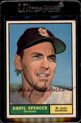 Daryl Spencer St Louis Cardinals 1961 Topps #357 Signed Baseball Card ...