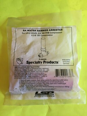 LSP AA 3/8" OD FEM Compression Water Hammer Arrester - NEW - P-06400 | eBay