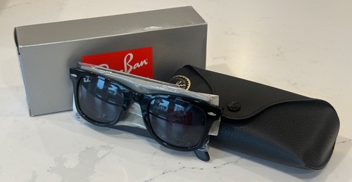 AUTHENTIC Ray-Ban RB2140 Wayfarer Sunglasses Unisex Black/Grey 50mm ...