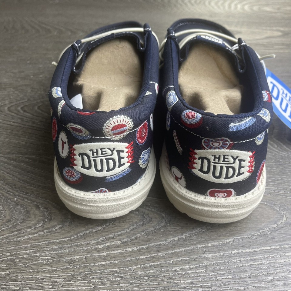 Hey Dude Mens Wally Spring Breakr Beer Bash Navy /Multi Size 9 M | eBay