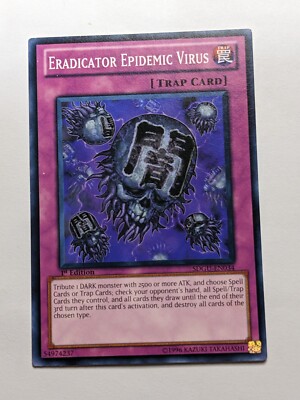 Eradicator Epidemic Virus YUGIOH Card SDGU-EN034 1st Edition 54974237 ...