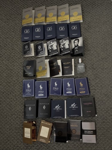 Men's Cologne Sample Vials Set – 35 Miniature Travel-Size Fragrance ...