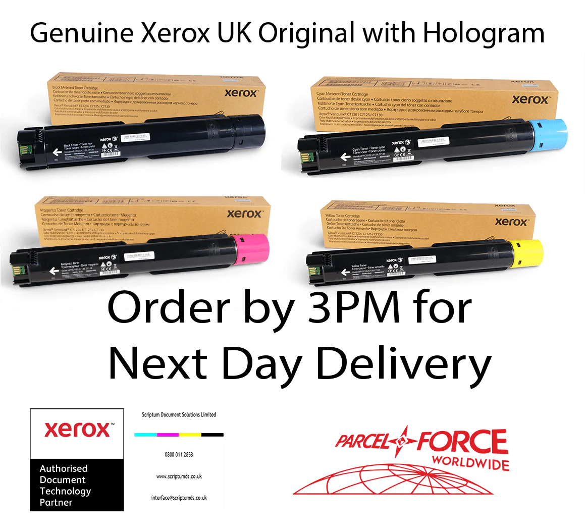 Xerox VersaLink C7120 C7125 C7130 CMYK toner Set - 006R01824 / 5 / 6 ...