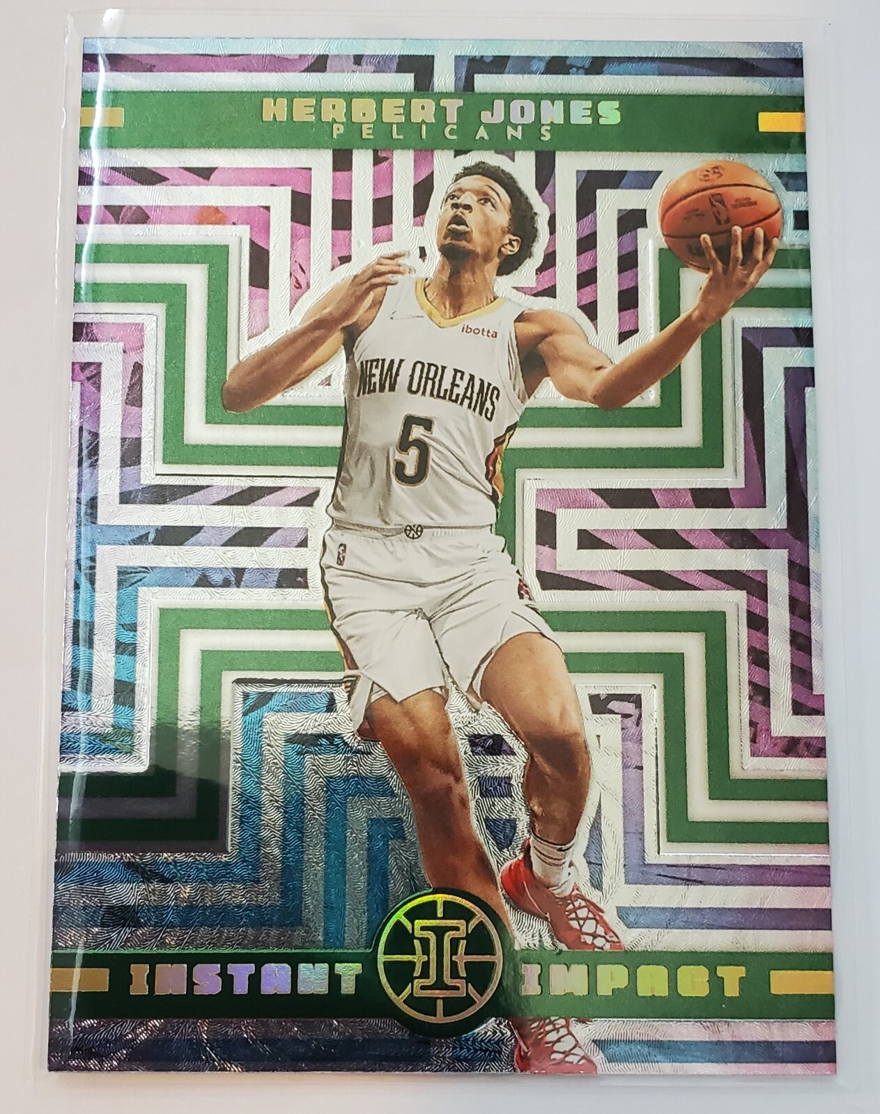 2021-22 Panini Illusions Instant Impact Emerald Herbert Jones #23 | eBay