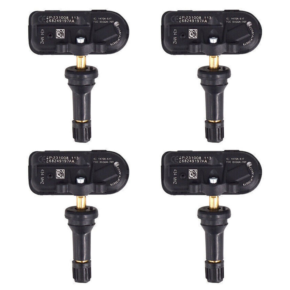4Pcs Genuine OEM 68249197AA Tire Pressure Sensor TPMS For Dodge Ram ...