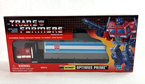 Optimus Prime Transformers G1 Commemorative Series I Figure w/ Box 2002 ...