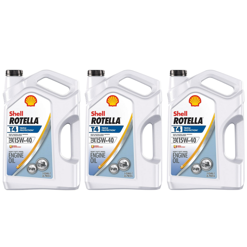 Shell Rotella 15w40 T4 Triple Protection HD Engine Oil in Quarts ...