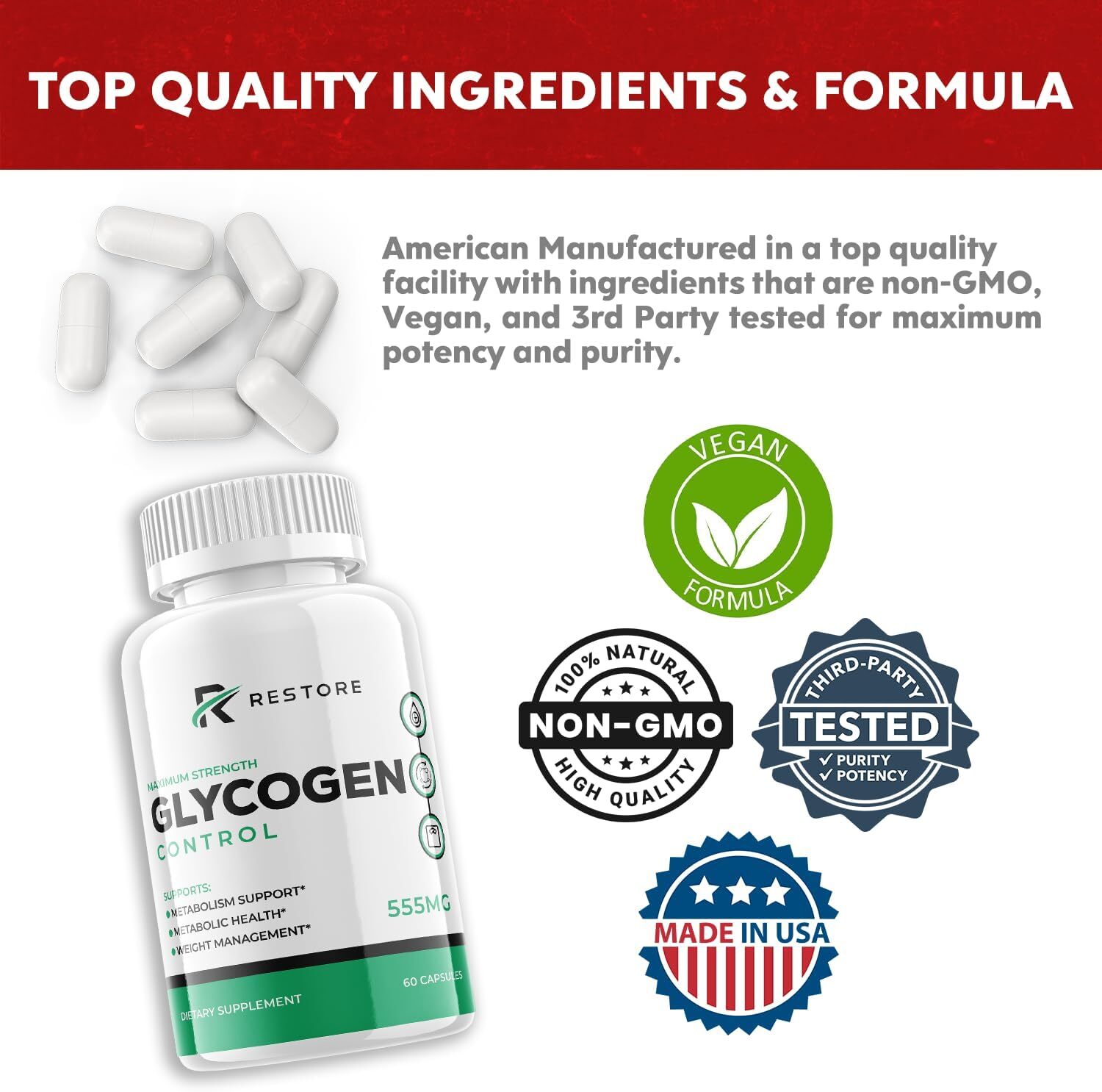 Restore Glycogen Control Pills - Restore Glycogen For Blood Sugar ...