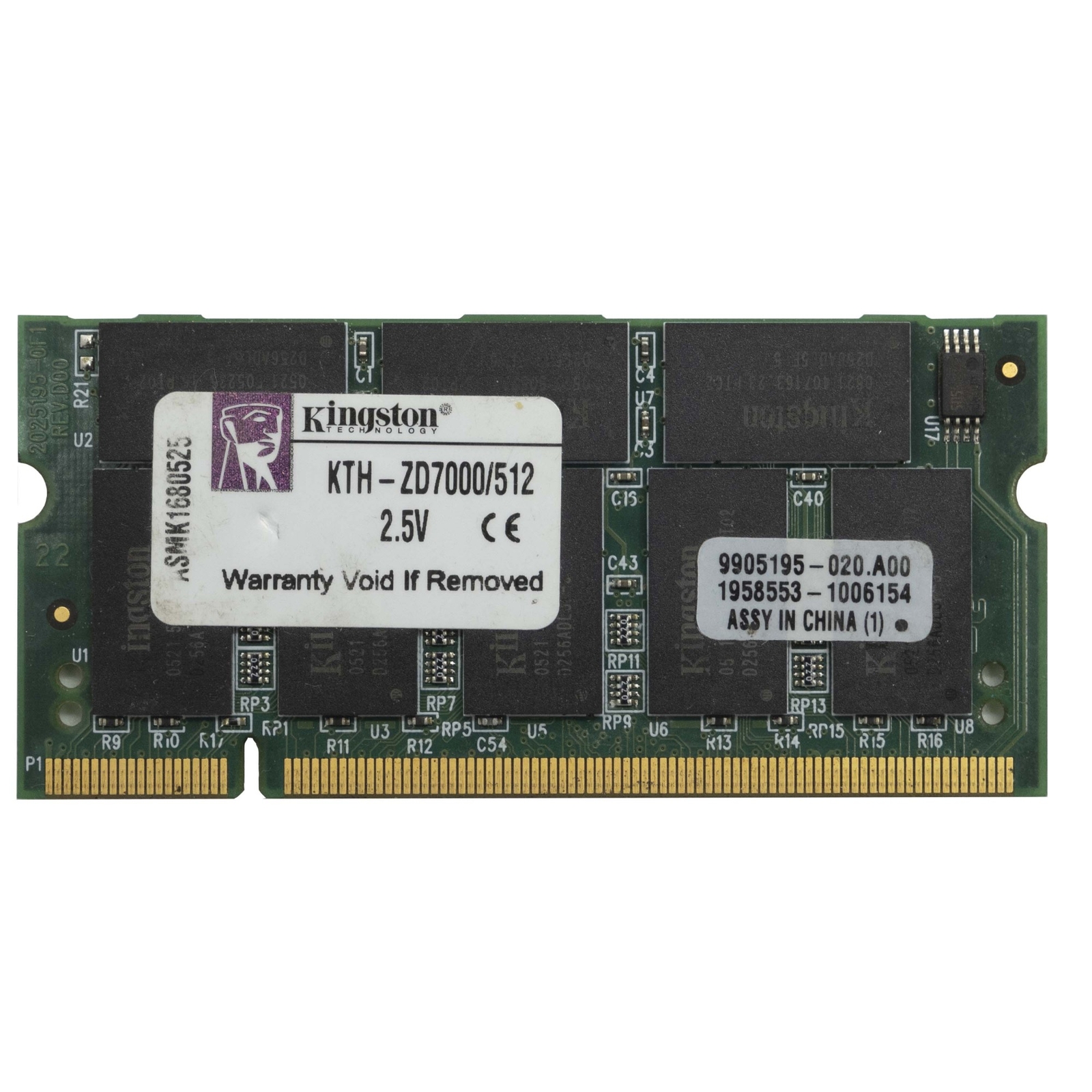 KINGSTON KTH-ZD7000/512 512MB 333MHZ DDR DDR1 SODIMM MEMORIA BANCO ...