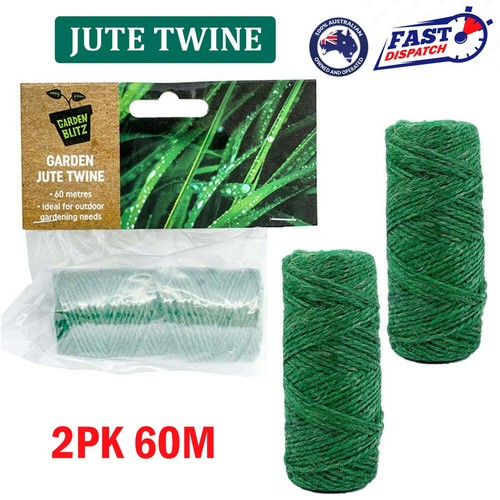 2pk Garden Jute Twine Roll 120M Green Gardening String Rope DIY Craft ...