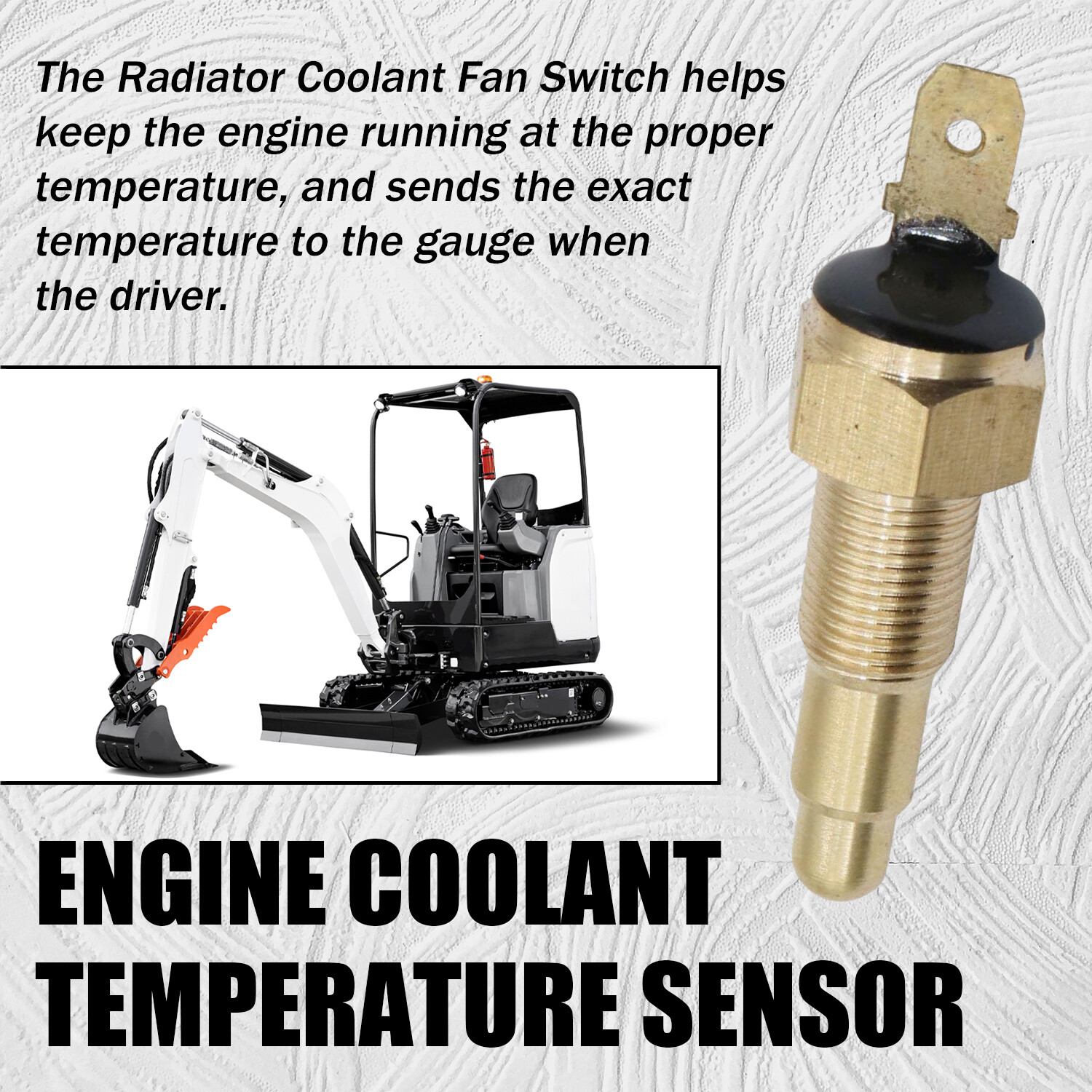 Water Temperature Sensor for Kubota D722 D1005 D1105 V1502 V1505 16222 ...