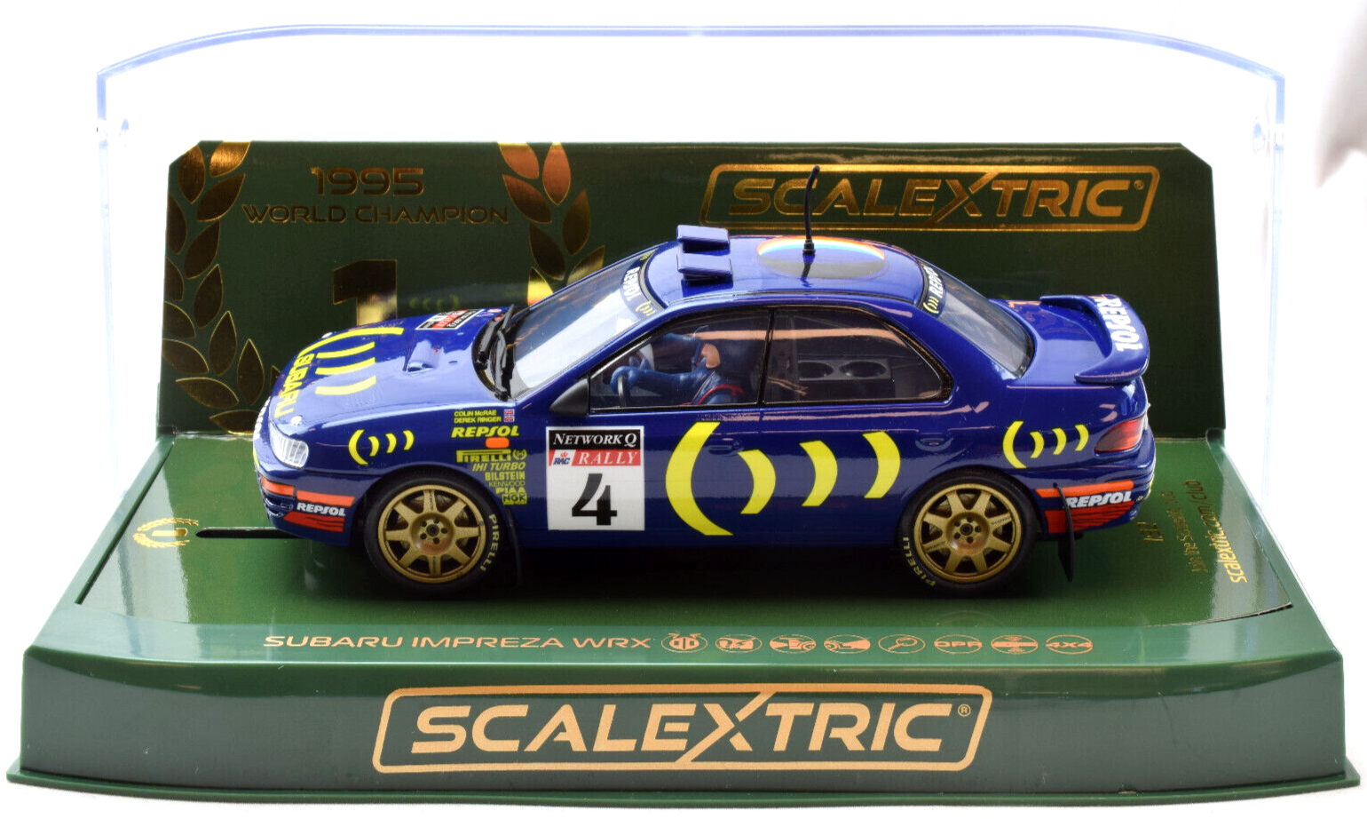 Scalextric Subaru Impreza WRX - '95 WC Ed. 4x4 DPR W/ Lights 1/32 Slot ...