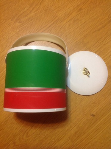 Napasco - Vintage Ice Bucket, bar ware Mexico Flag Colors New Orleans ...