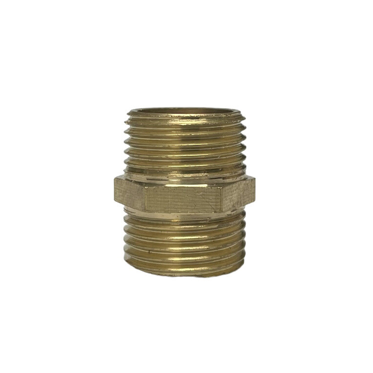 3/8” BSP Male to 3/8” BSP Brass Nipple Hex Coupler Connector Adapter ...