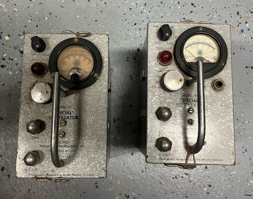 2x Vintage 1950s Precision Radiation Instruments Special Scintillator ...