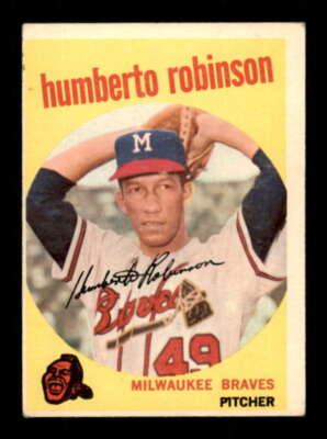 1959 Topps #366 Humberto Robinson GVG Braves 556589 | eBay