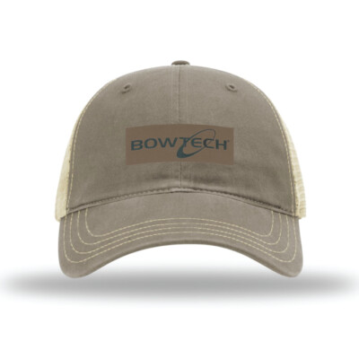 Bowtech Archery Unstructured Leather Logo Trucker Cap - TULL | eBay