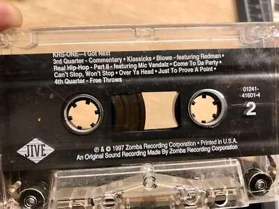 Hip Hop cassette Tape KRS-0NE I Got Next Cassette Tape 1997 Jive ...
