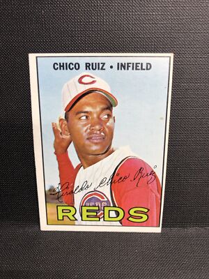 1967 Topps Chico Ruiz Reds Baseball Card #339 *MINOR CREASE* - a2h | eBay