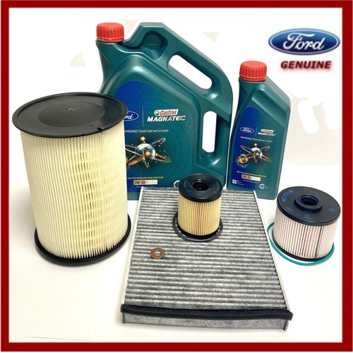 Genuine Ford Kuga 2.0 TDCi Service Kit Oil Air Cabin Diesel Filter & 6L ...